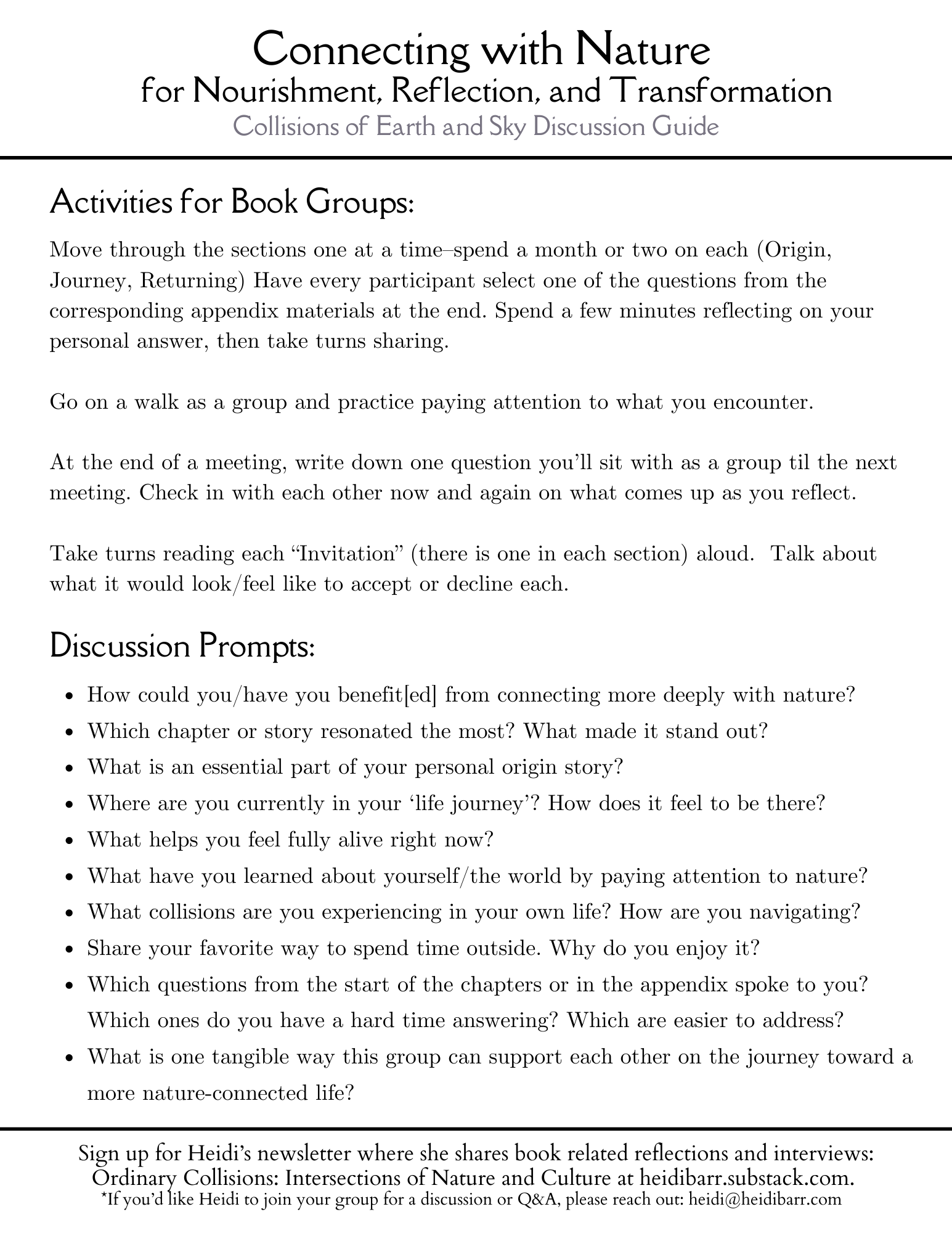 Collisions Discussion Guide – Heidi Barr | Author